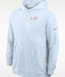 Super Bowl LX Light Blue Hoodie